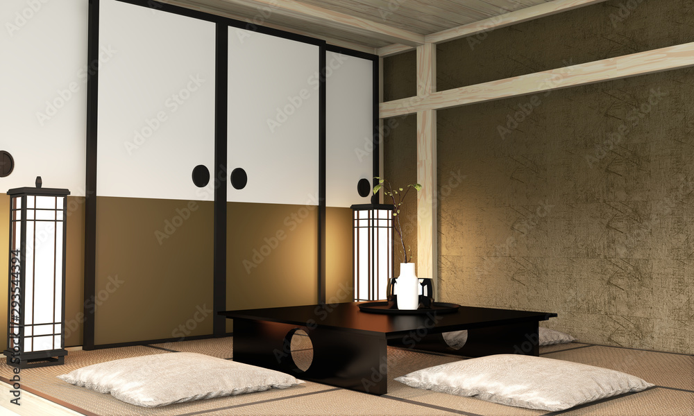 Big Ryokan, room interior design zen japanese style and wooden room ...