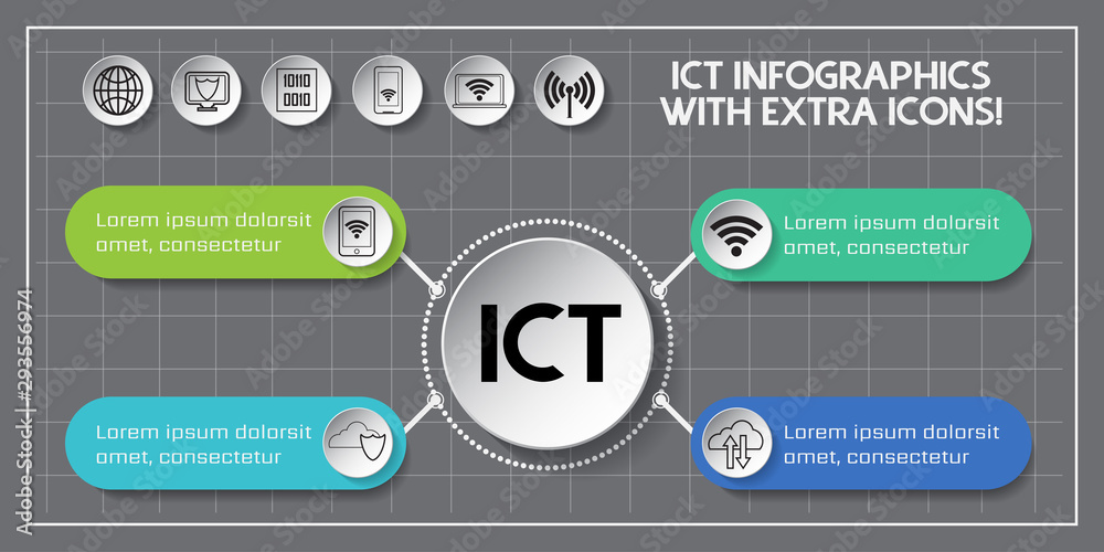 Infographics design for Information Communications Technologies (ICT ...