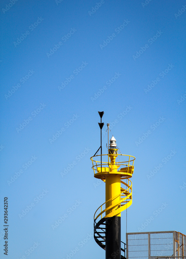 Signal, Signalanlage eines Hafen für Anweisungen an Schiffe Stock Photo ...