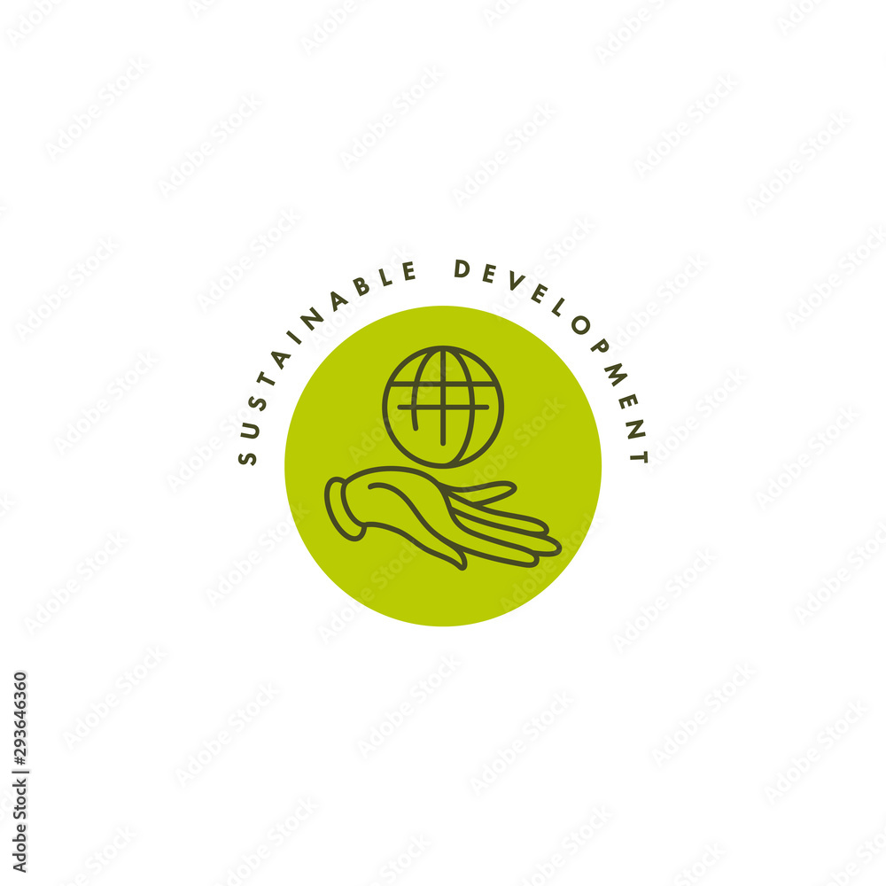 Vector logo, badge and icon for natural and organic products ...