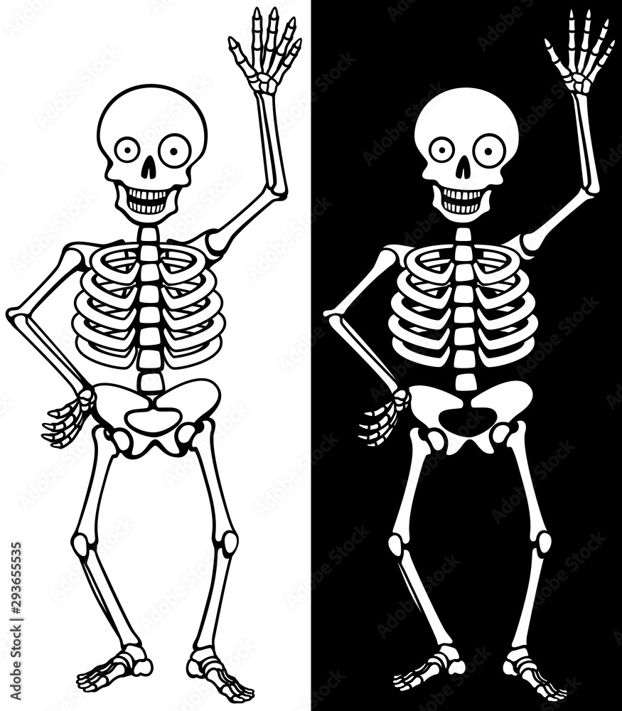 Happy Cartoon Skull