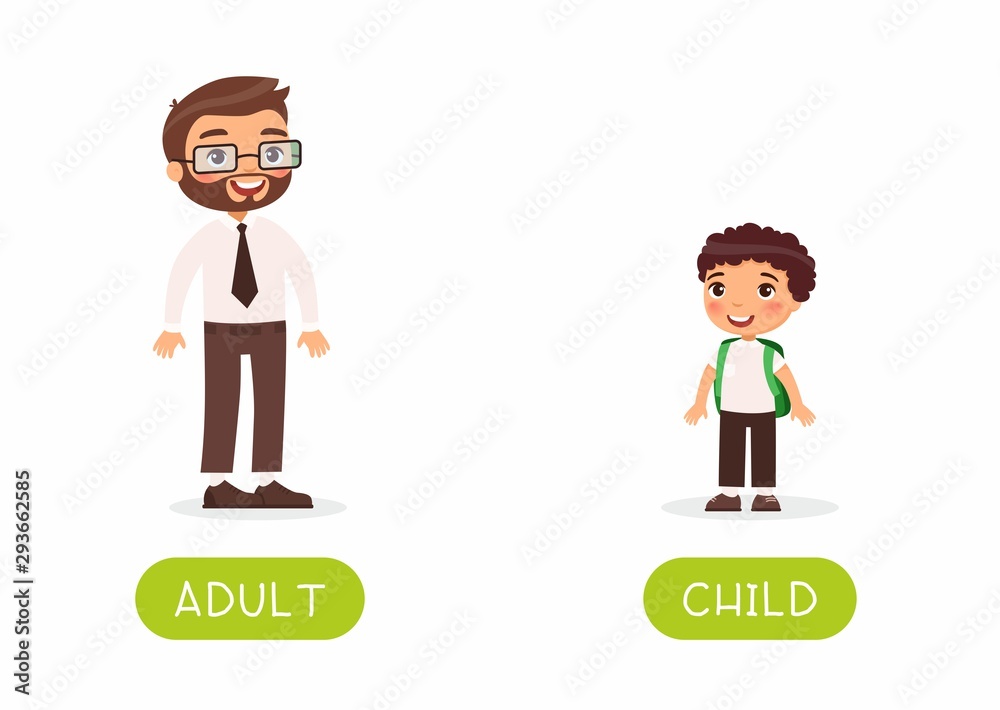 Foreign language educational flash card vector template. Word card for ...