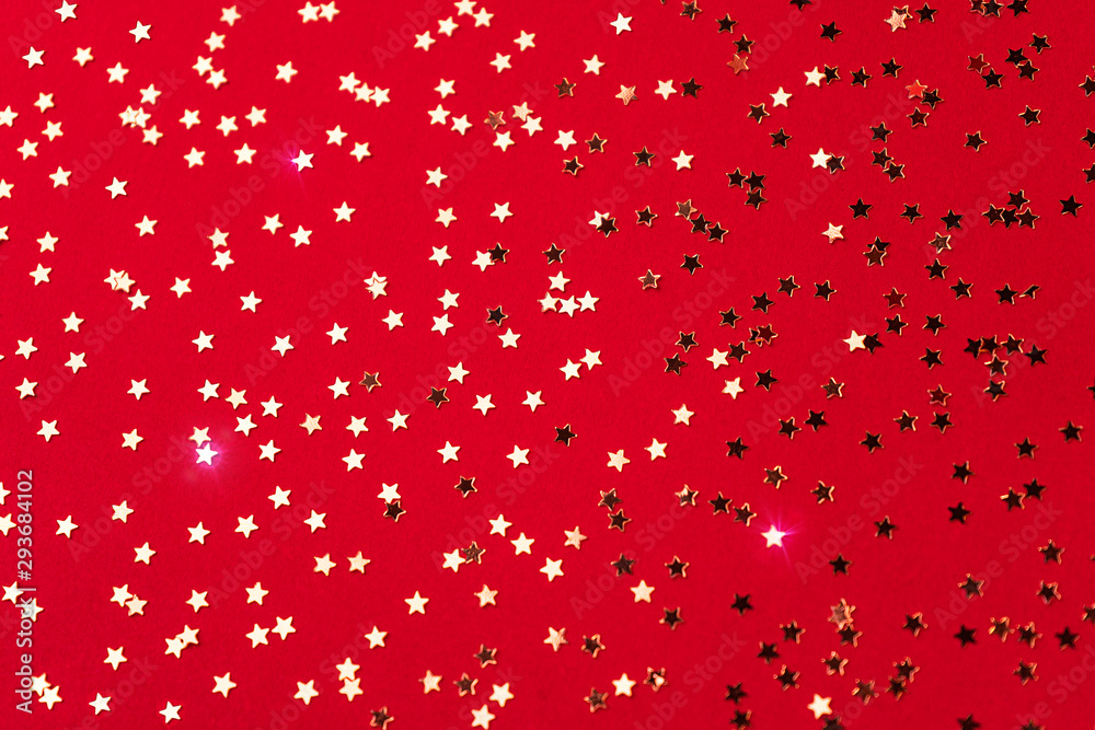 Red Gold Star Background
