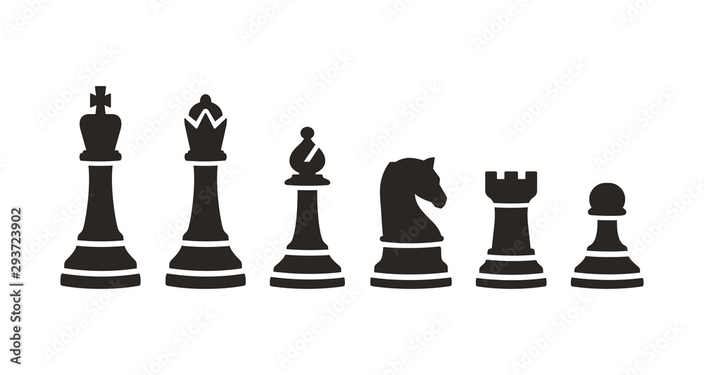 Chess icon set Stock Vector | Adobe Stock