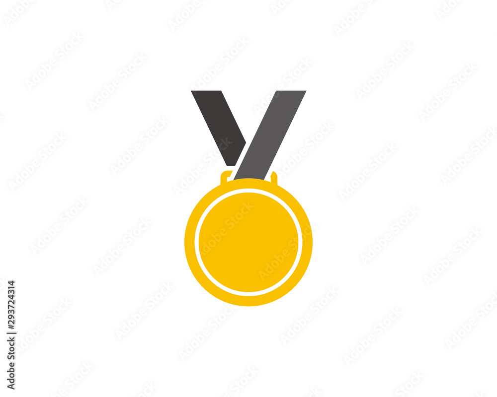 Gold medal icon symbol vector Stock Vector | Adobe Stock