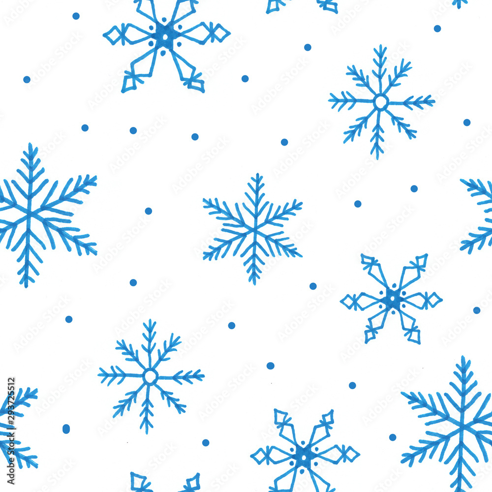 Snowflake Pattern Wallpaper