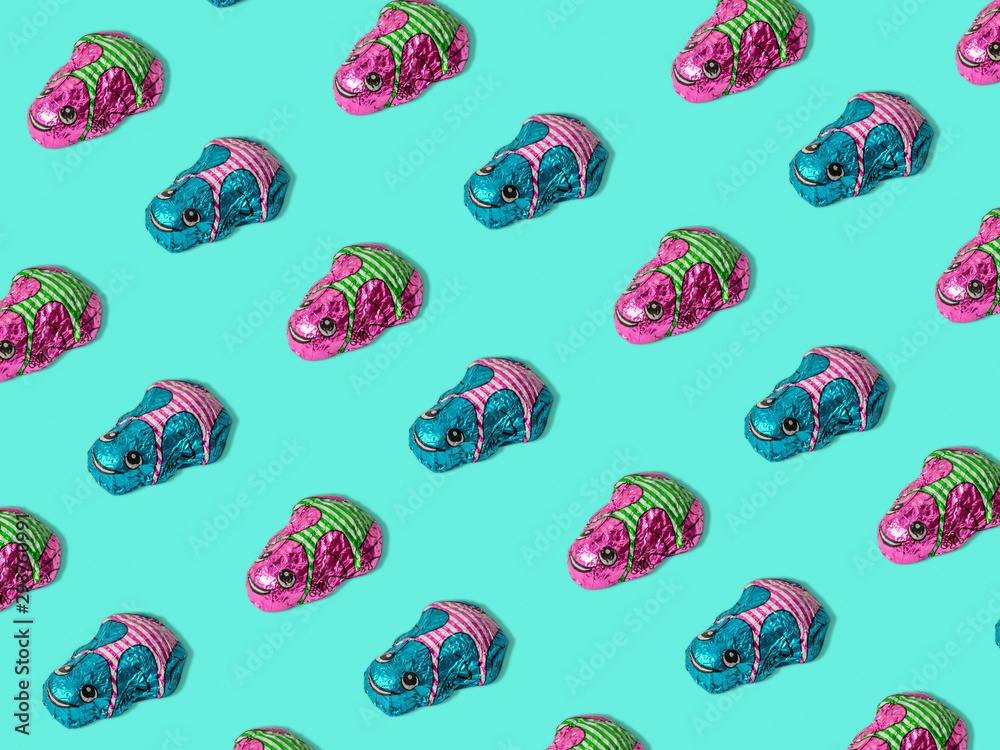 Sinterklaas, chocolate frogs, Sinterklaas sweets, pink and blue frogs ...