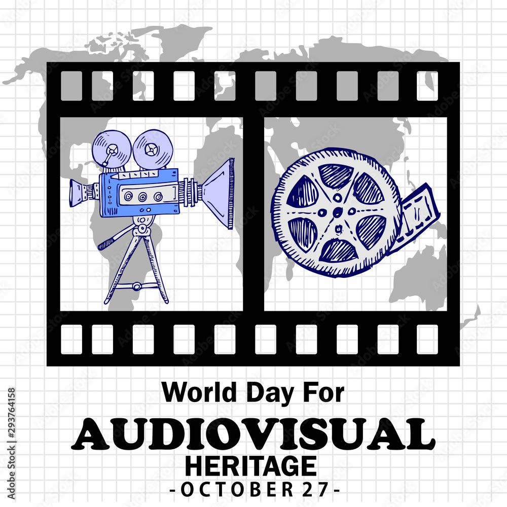 World Day For Audio Visual Heritage, Poster Stock Vector | Adobe Stock