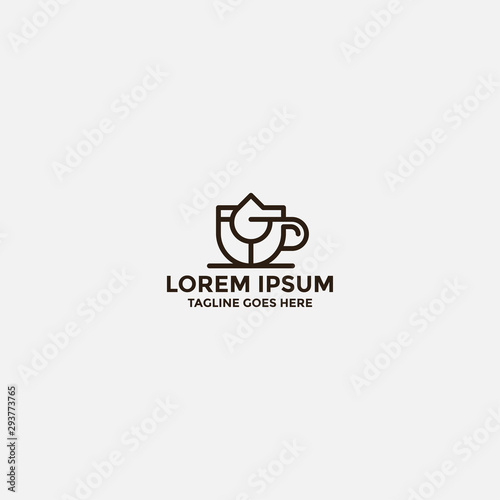 letter G logo designs concept. Coffee restaurant logo template - vector ...