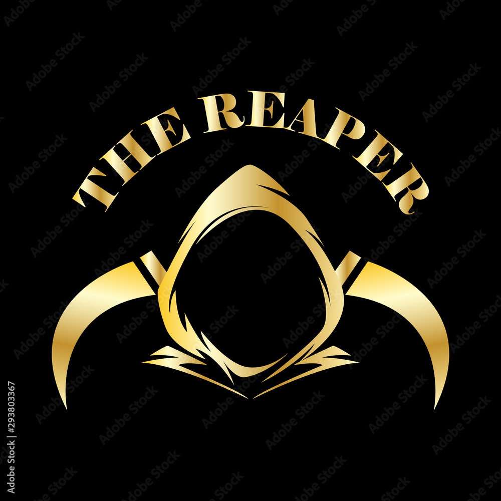 reaper logo vector image Stock-Vektorgrafik | Adobe Stock