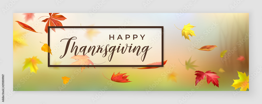 Happy thanksgiving banner Stock Vector | Adobe Stock