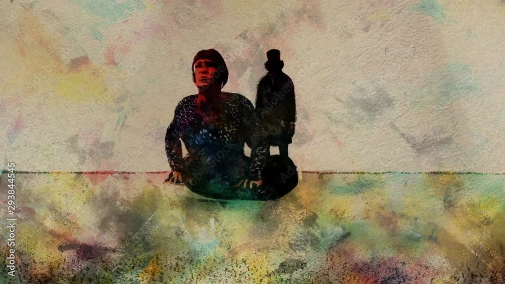 Jack the Ripper and a Female Victim in Brush Strokes 素材庫影片 | Adobe Stock