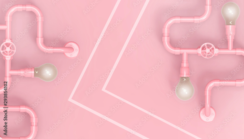 Ideas Industrial Concept Inspiration Art background with Pink pipeline ...