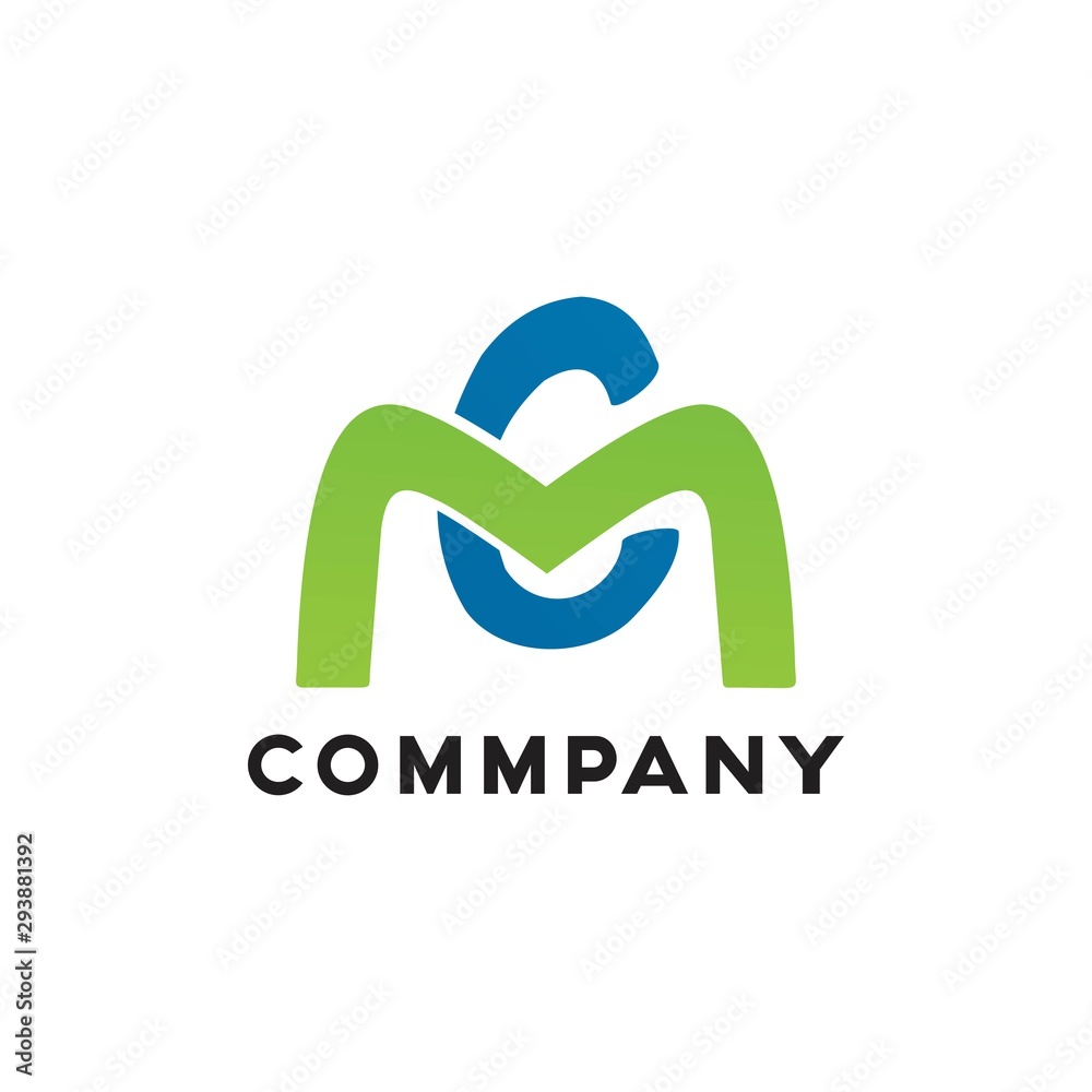 MC logo simple templates Stock Vector | Adobe Stock