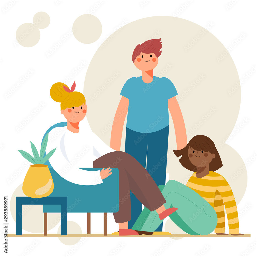 Cartoon meet our team concept illustration. Vector Stock Vector | Adobe ...