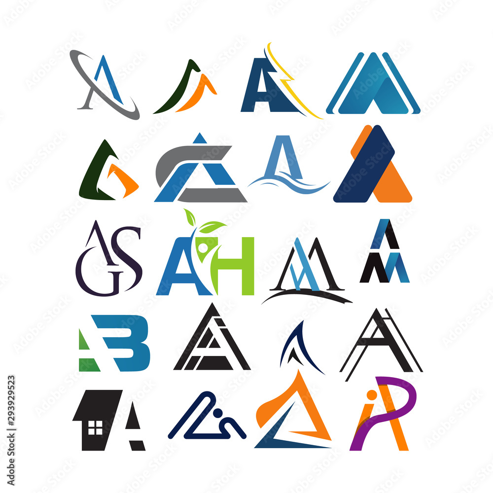 Set Of Letter A Logos A Modern Logo Design Triangle Logo Vector set-of-letter-a-logos-a-modern-logo-design-triangle-logo-vector