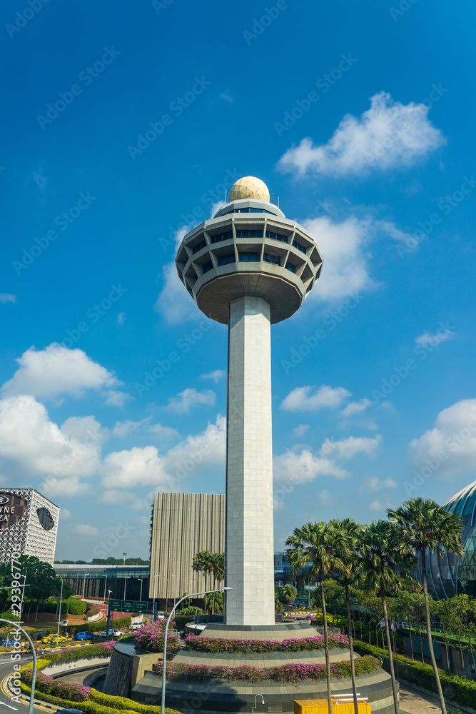 Control Tower at Changi Airport, Singapore Stock Photo | Adobe Stock