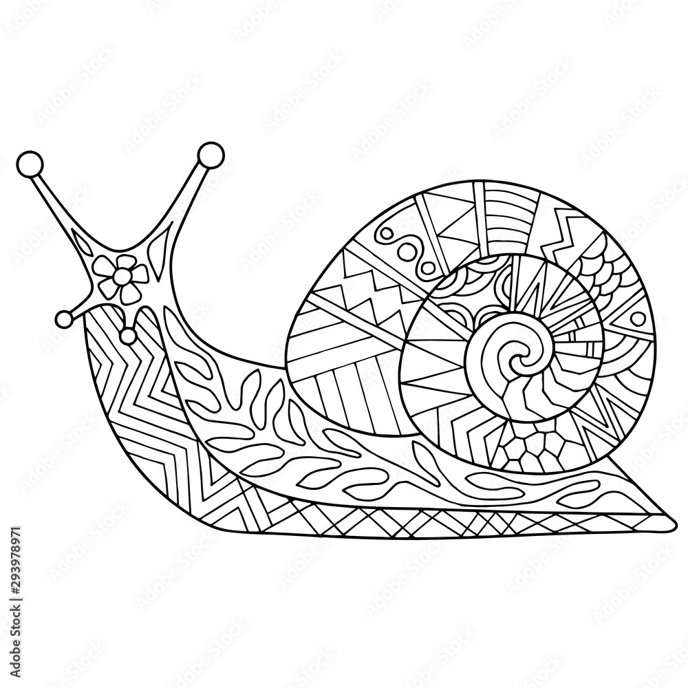 Snail Coloring Page