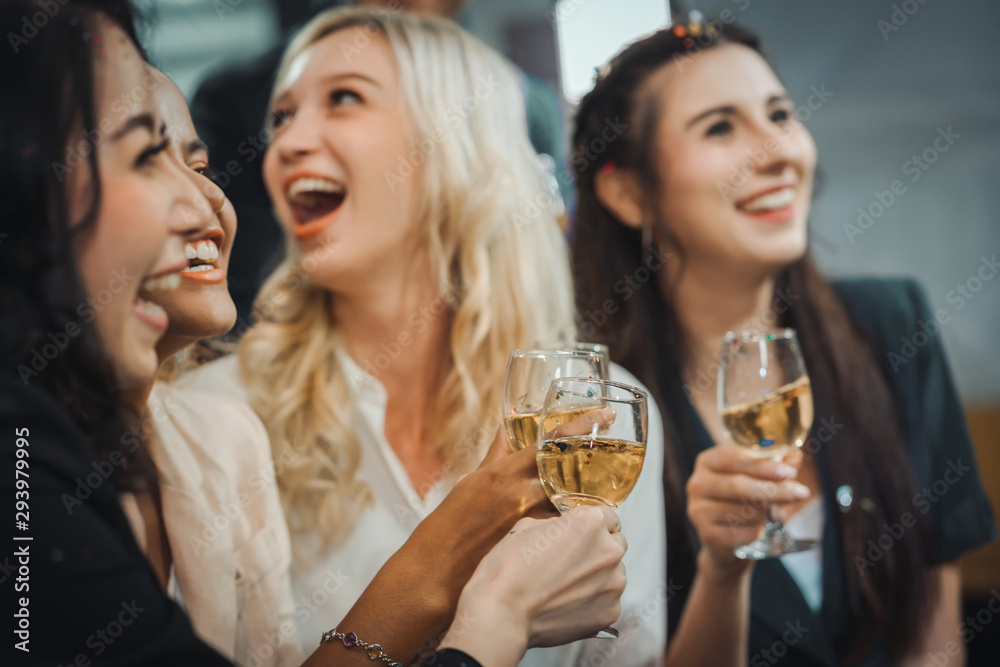 Team Successful Corporate Celebrations, Business event office meeting ...