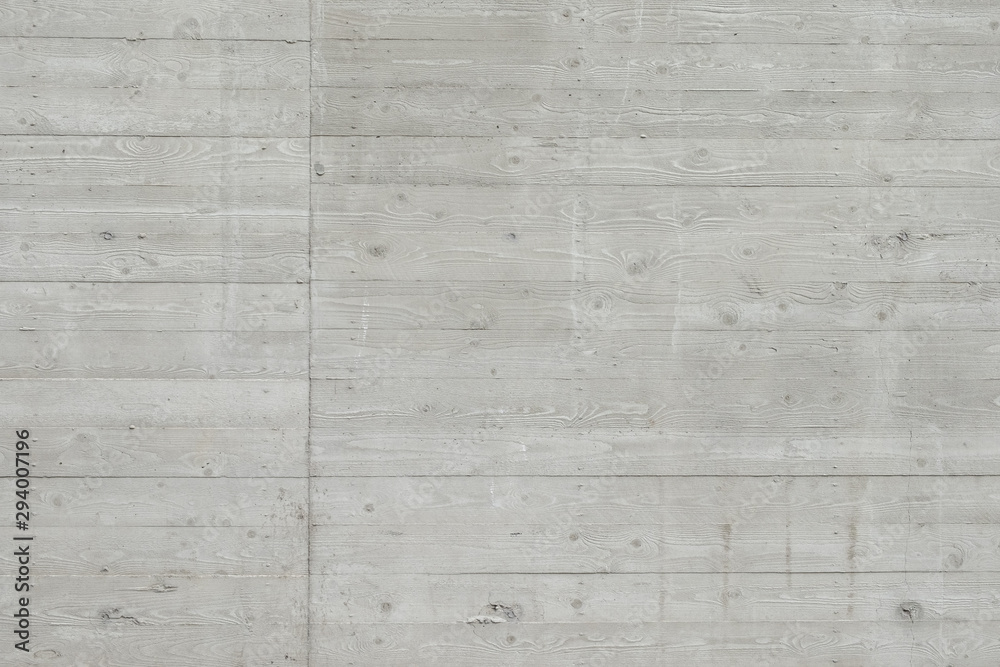 Concrete surface with wooden planks texture, with a pronounced element ...