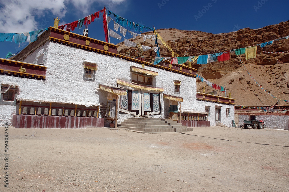 Gurugem (Gurugyam) monastery of native Tibetan folk religion Bon. One ...