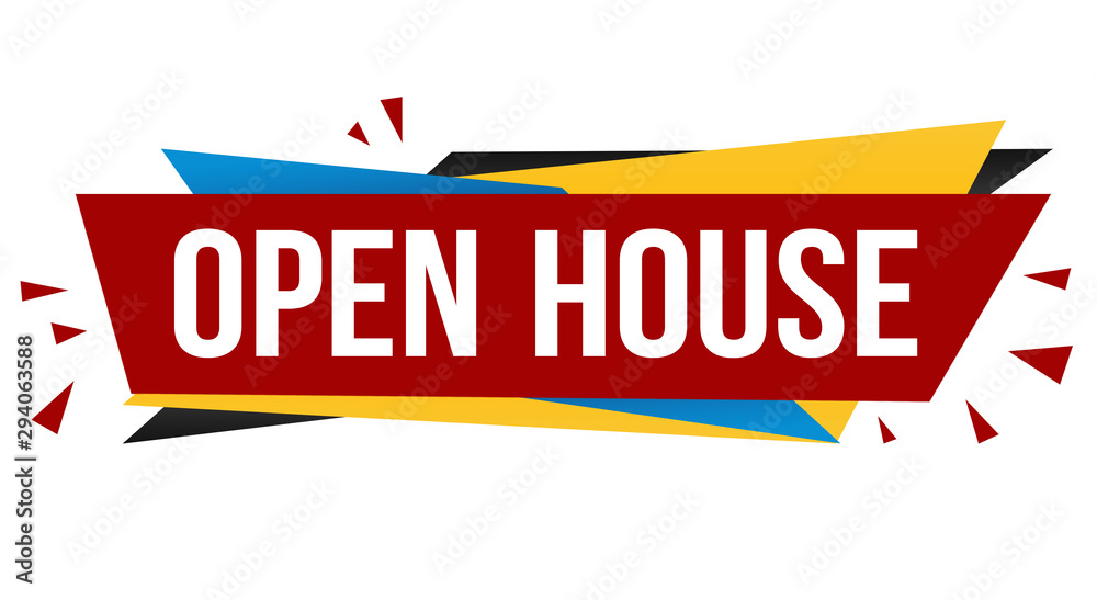 Open house banner design Stock Vector | Adobe Stock