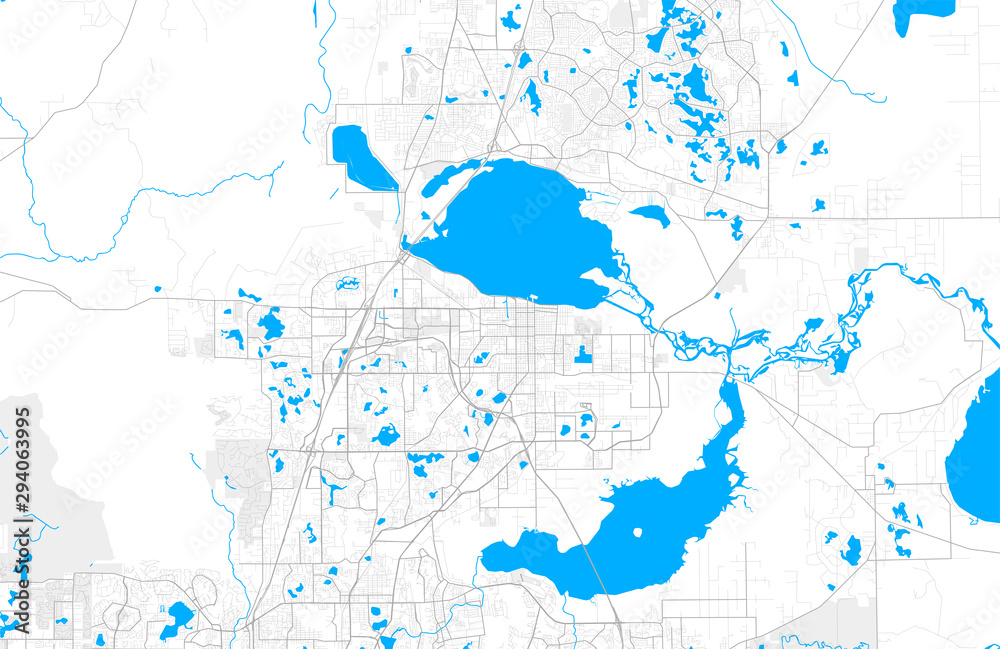 Rich detailed vector map of Sanford, Florida, USA Stock Vector | Adobe ...