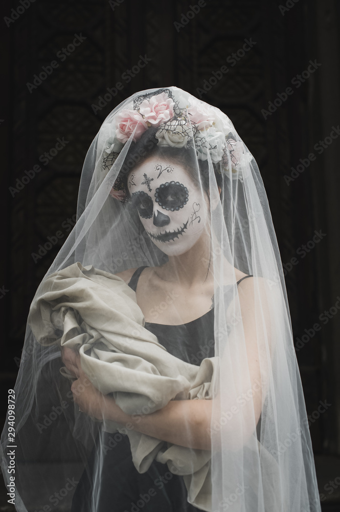Sugar Skull Makeup Bride