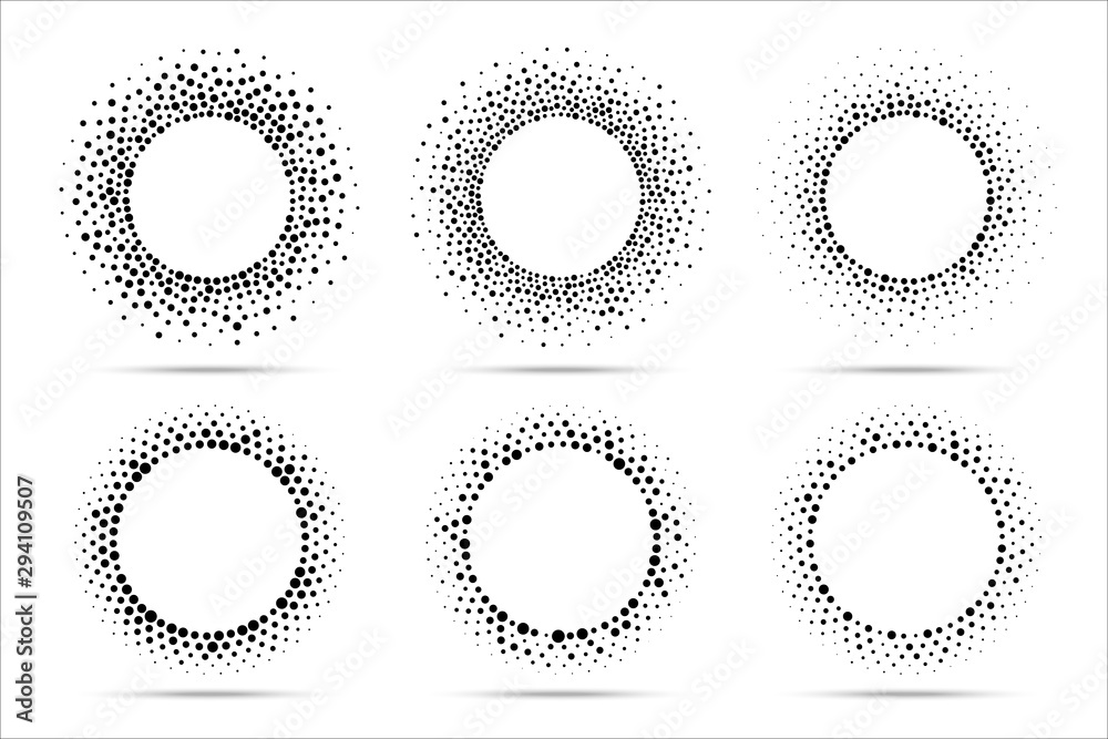 Dot Circle Border Design
