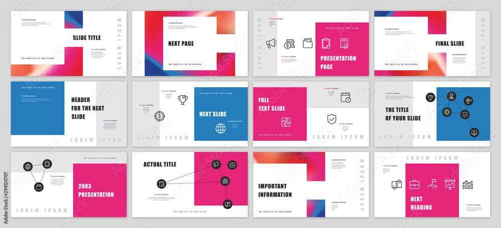 Presentation template design Stock Vector | Adobe Stock