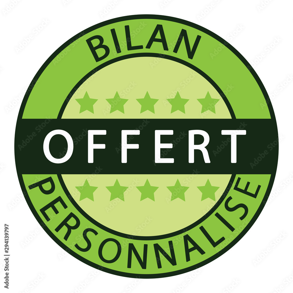 Icône bilan personnalisé offert. Icône vert. Stock Illustration | Adobe ...