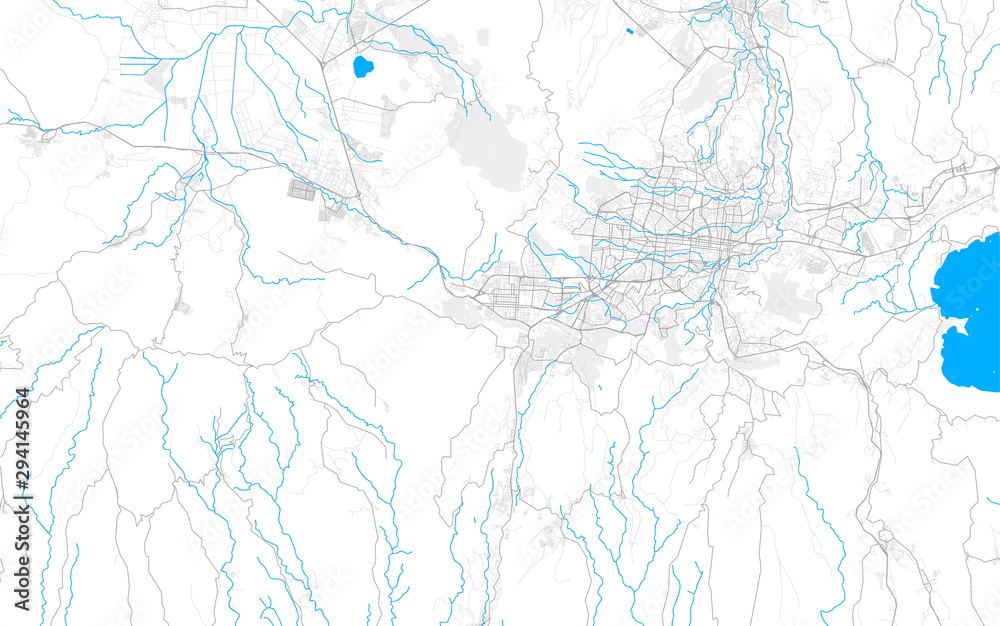 Rich detailed vector map of Santa Tecla, La Libertad, El Salvador Stock ...