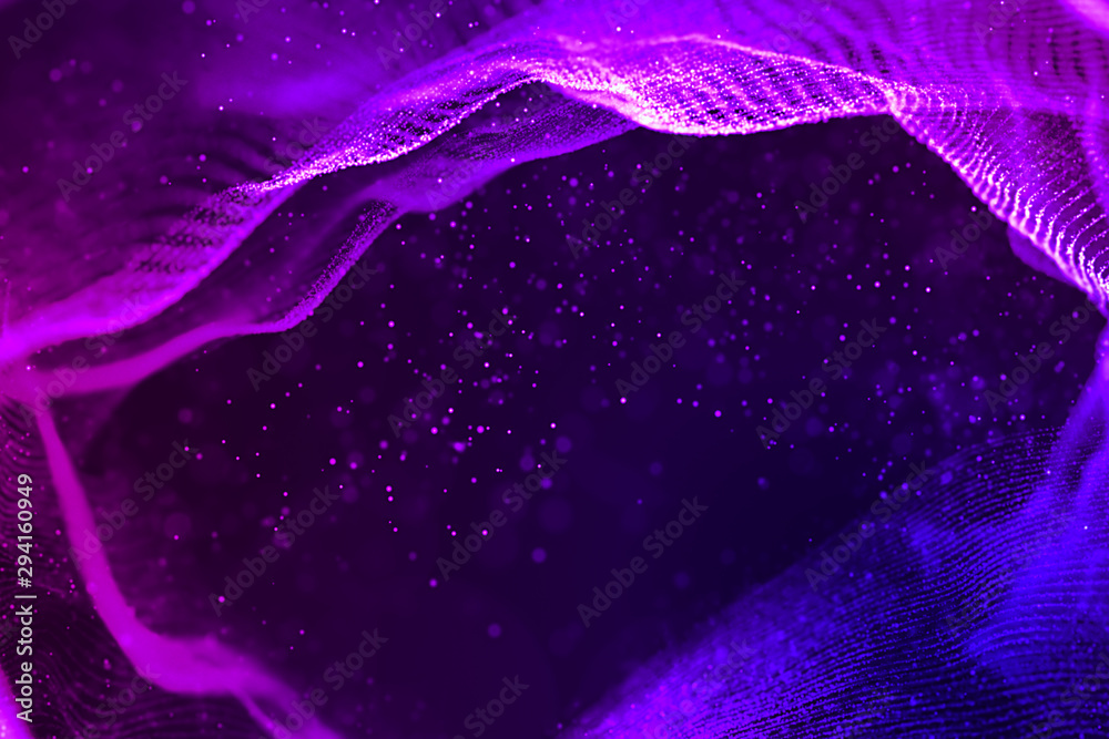 abstract 3d rendering technology plexus violet gradient dynamic digital ...