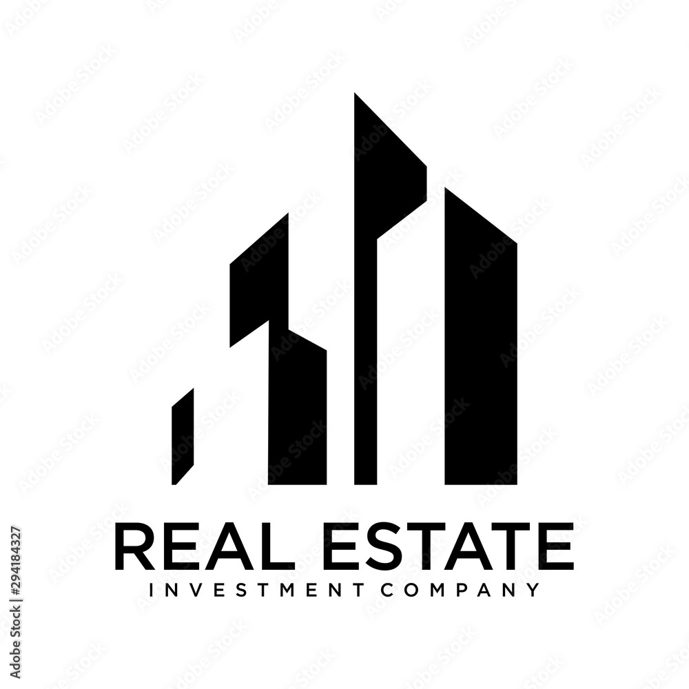 Real estate investment company logo design Stock Vector | Adobe Stock