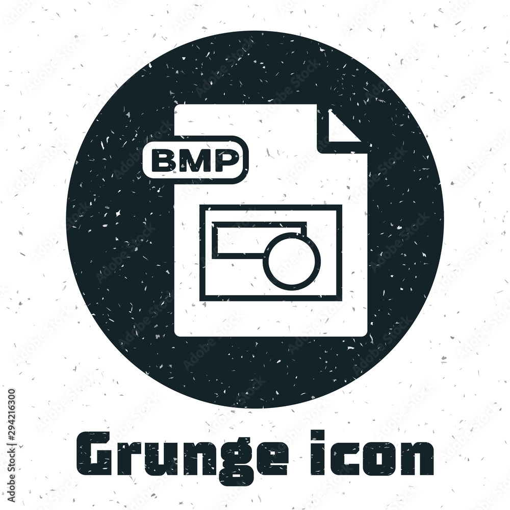 Vecteur Stock Grunge BMP file document. Download bmp button icon ...
