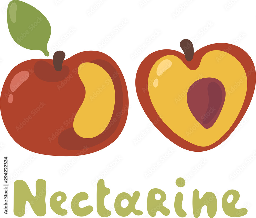 Cartoon Nectarine