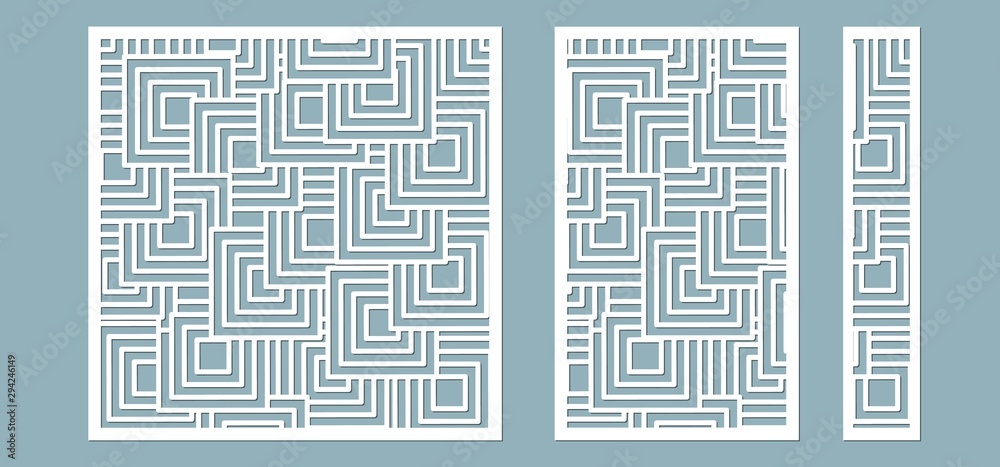 Set, panel for registration of the decorative surfaces. Abstract ...