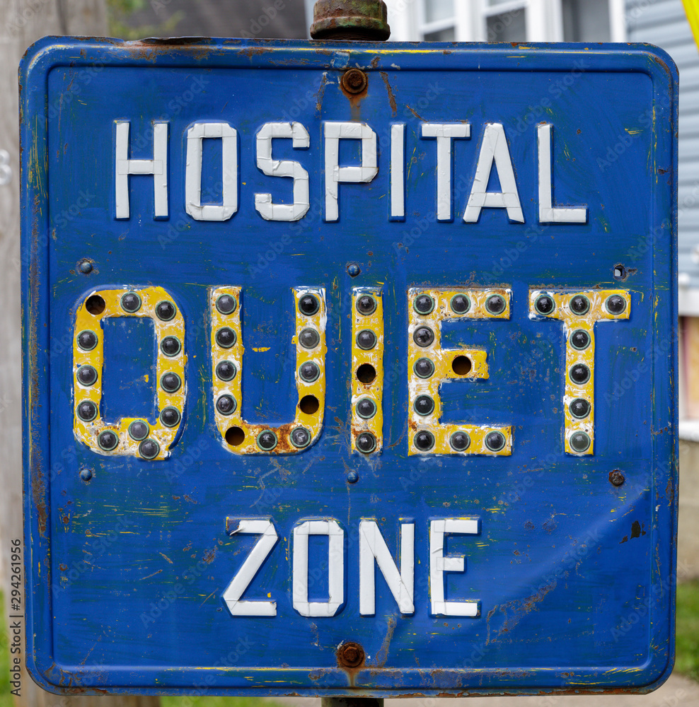 Hospital Zone Sign
