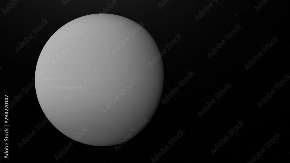 Triton moon, satellite of Neptune planet rotating in the outer space ...