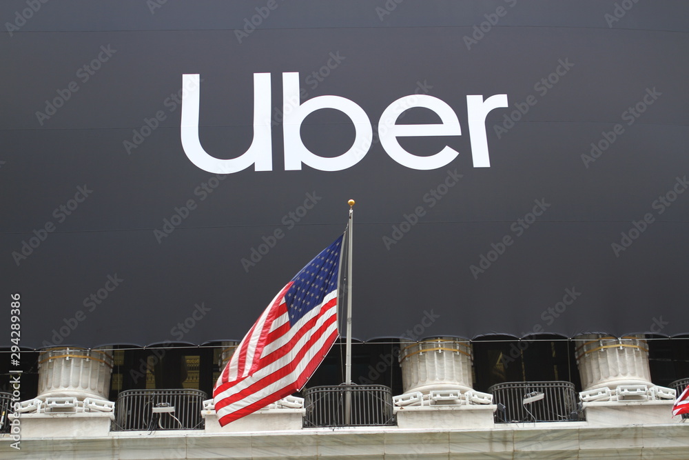 NEW YORK CITY - MAY 10, 2019: Uber Technologies Inc. (NYSE: UBER ...