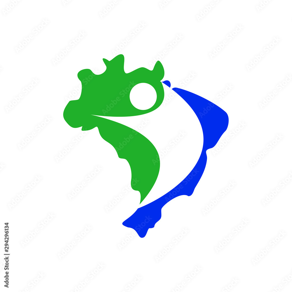 Brazil Map Logo. Hispanic map Human Symbol. Swoosh Person icon. Vector ...