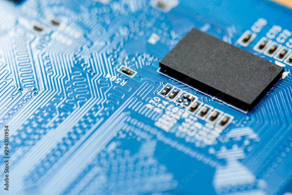 Abstract,close up of Mainboard Electronic computer background. (logic ...