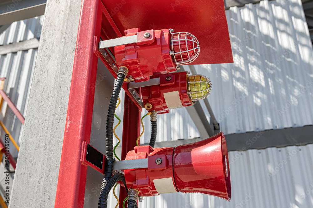 Alarm and emergency warning system installed on the territory of the ...