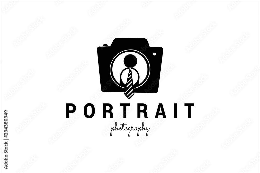 portrait photography logo template Stock Vector | Adobe Stock