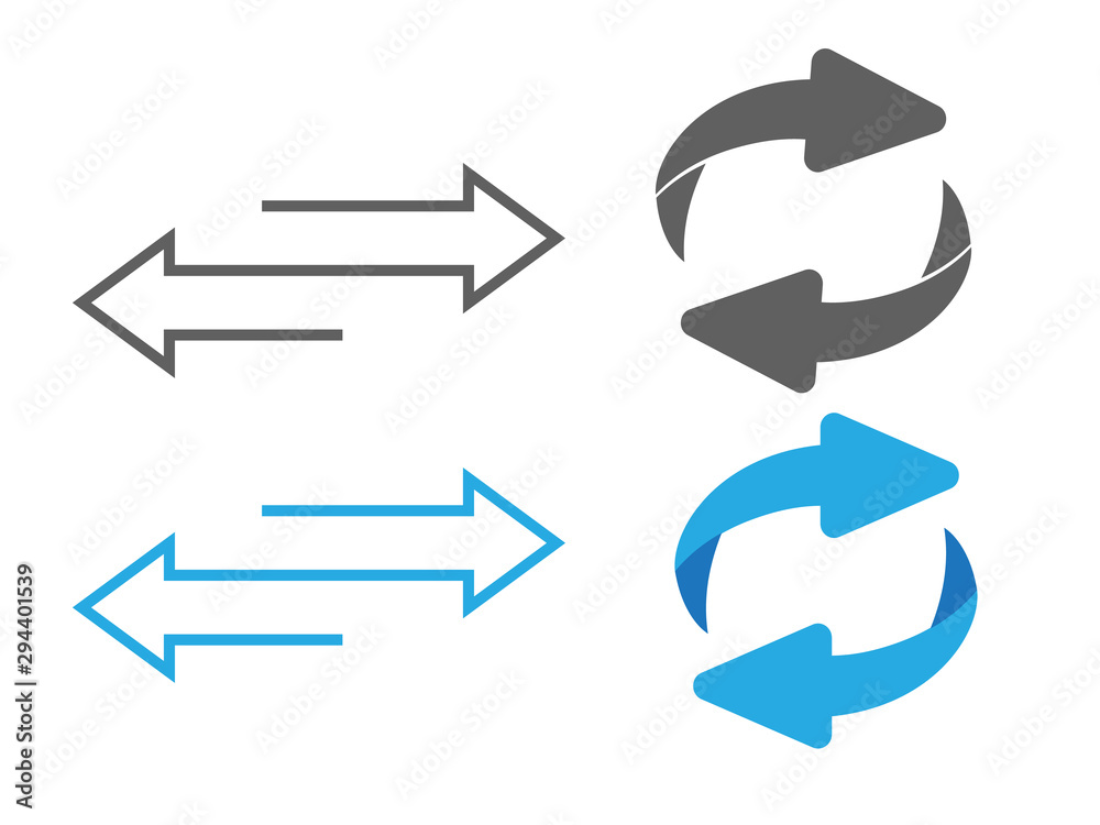 reversal arrow icon.Flip over or turn arrow. Reverse sign Stock Vector ...