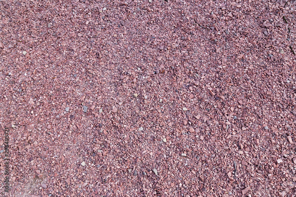 Red granite stone background of natural broken stone special cover for ...