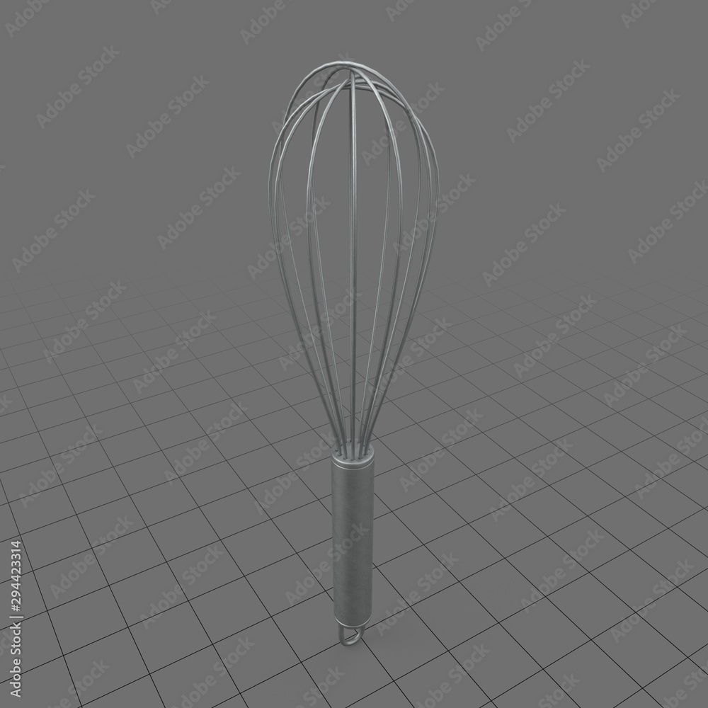 Wire whisk Stock 3D asset | Adobe Stock
