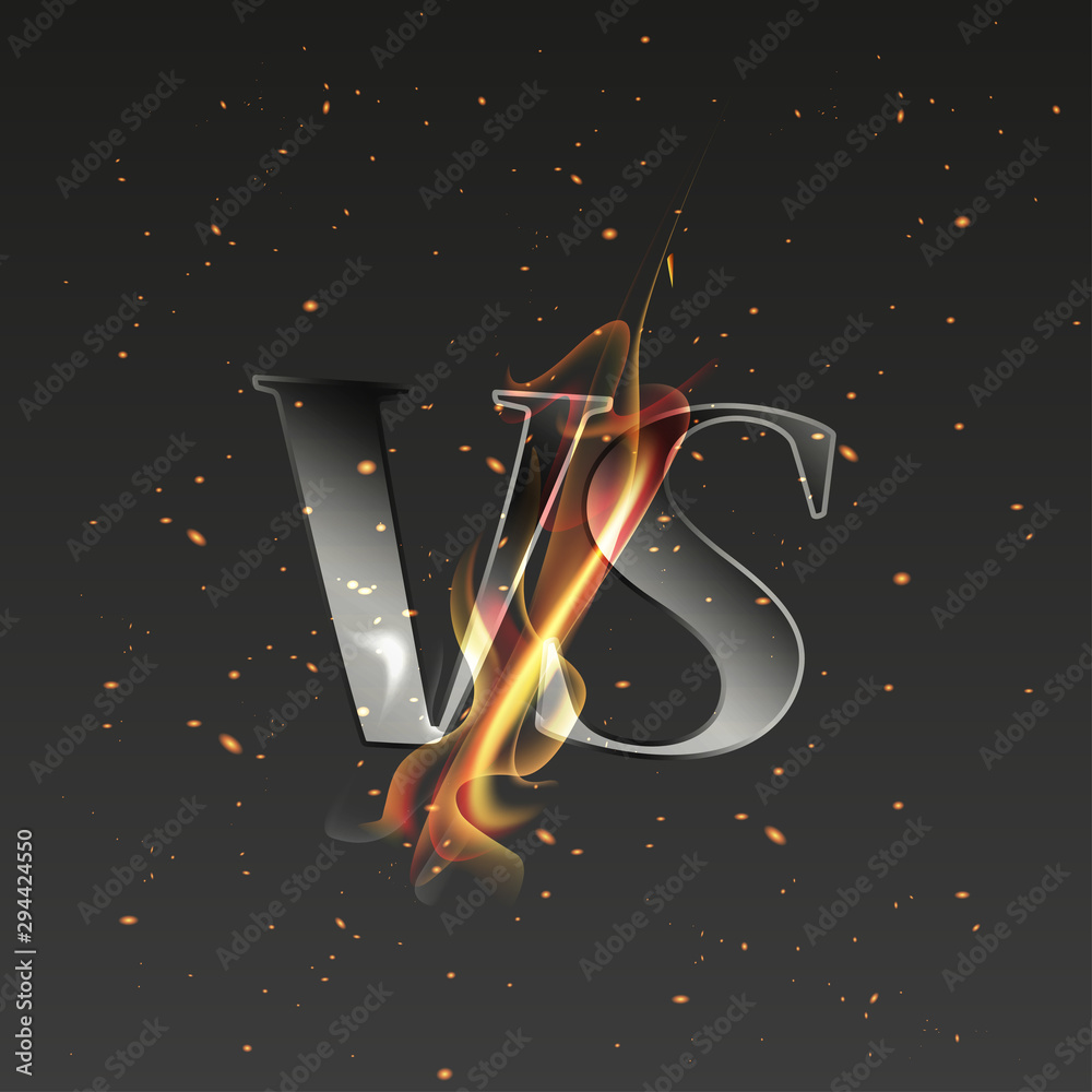 VS. Versus letter logo. Battle vs match, game. versus logo vs letters ...