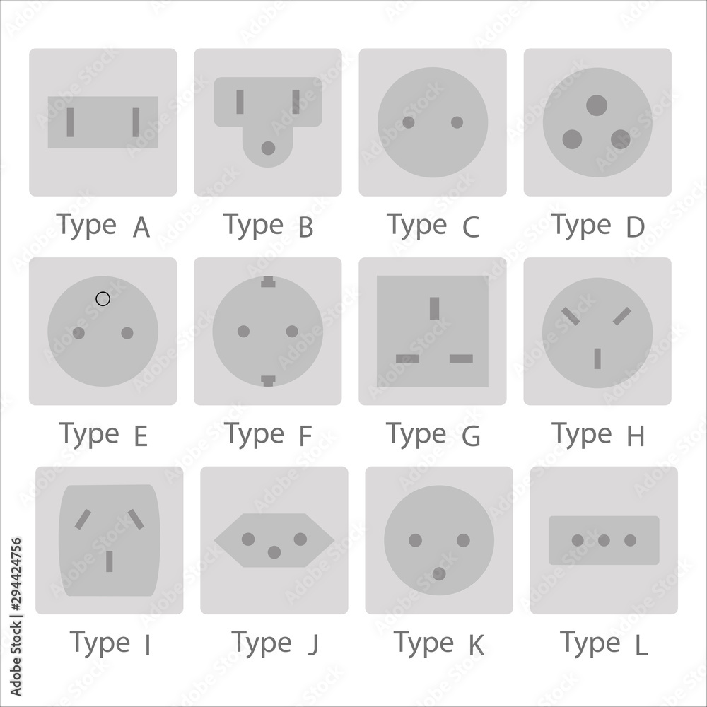 Types and standards for power plugs and sockets. Type of plugs and ... Types and standards for power plugs and sockets. Type of plugs and ...