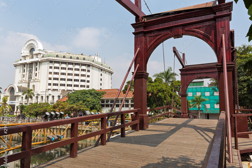 The ancient Jembatan Kota Intan Drawbridge, colonial dutch heritage in ...